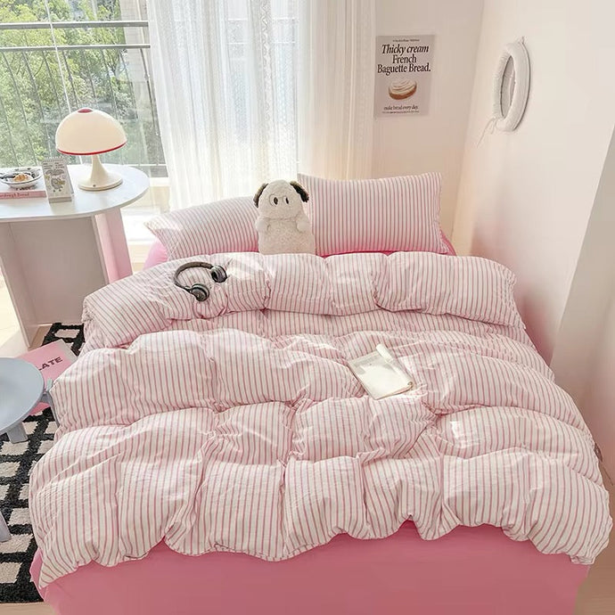 Pink Cozy Bedding Set - Soft Duvet & Rose Pillowcases Coquette – The Feelz