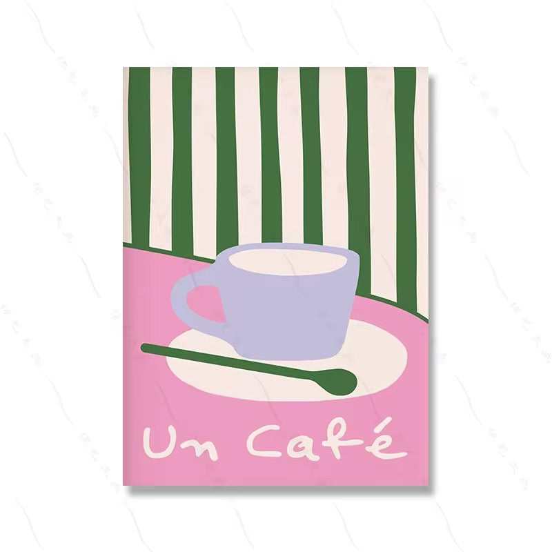 Colorful Food Poster: Colorful Canvas Art for Kitchen Decor