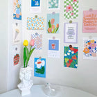 Colorful Flower Postcards Set - Decorative Cards for Decor – The Feelz
