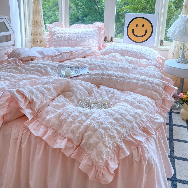 Coquette Princess Bedding Set - Aesthetic Pink Bedding Set – The Feelz
