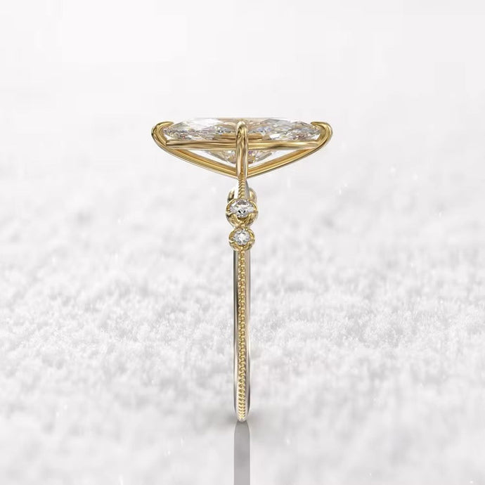 Aesthetic Crystal Ring - Princess Cut Ring | Wedding Jewelry – The Feelz