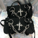 Goth Cross Bag | Punk Crossbody | Gothic Grunge Shoulder Bag – The Feelz