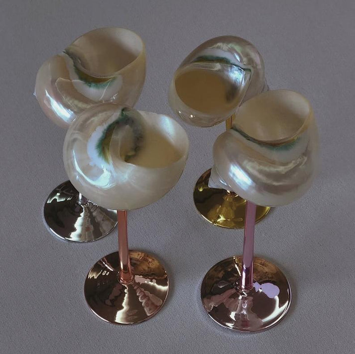 Shell Wine Glass – Ideal for Mermaidcore & Bridesmaid Gifts