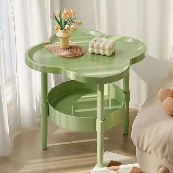 Four-Leaf Clover Coffee Table – Cream Style Minimalist Design