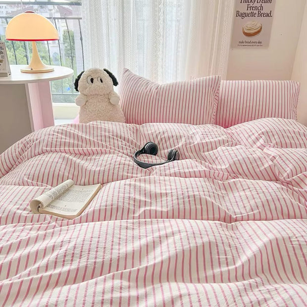 Pink Cozy Bedding Set - Soft Duvet & Rose Pillowcases Coquette – The Feelz