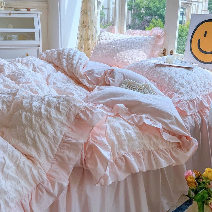 Coquette Princess Bedding Set - Aesthetic Pink Bedding Set – The Feelz