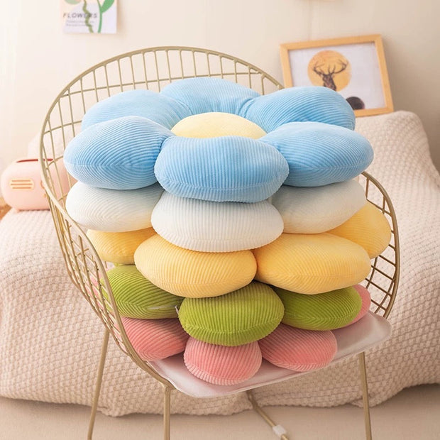 Soft Flower Cushion Pillow – Daisy & Sunflower Plush Decor – The Feelz