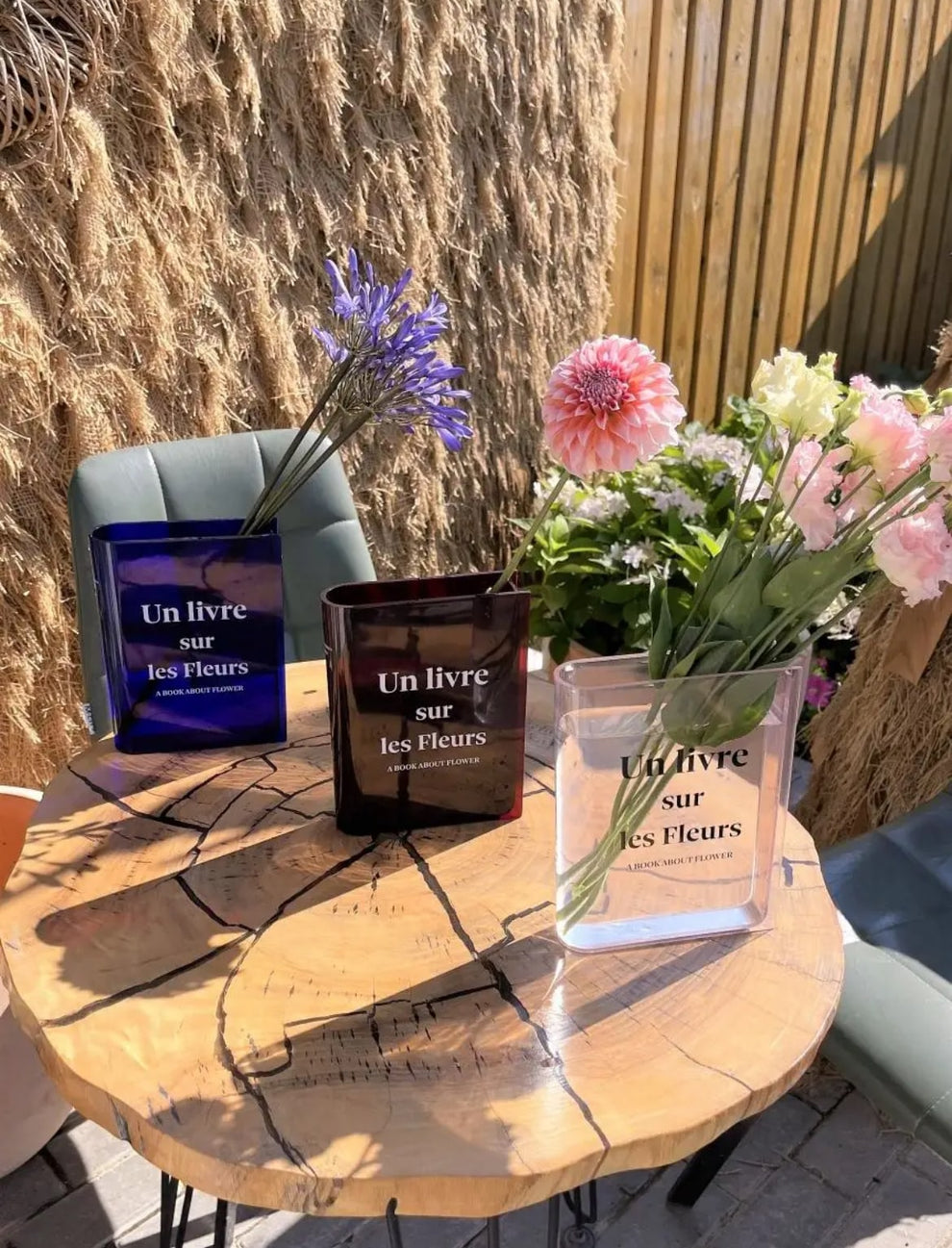 Translucent Book Vase – Clear Acrylic Flower Vase for Modern Decor