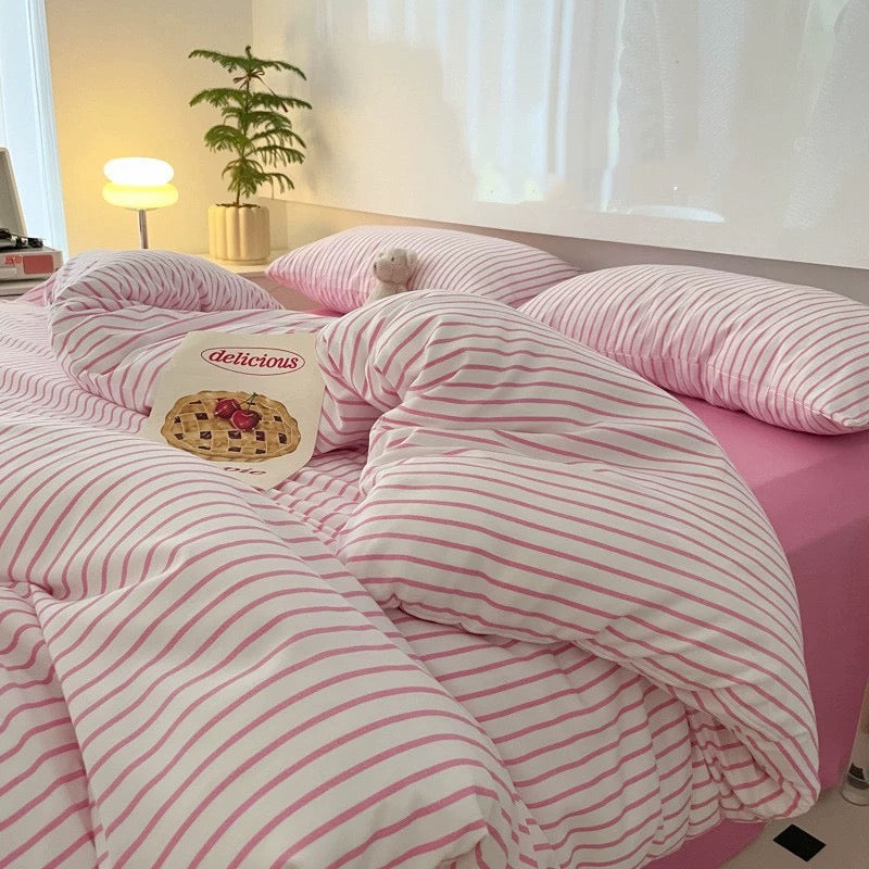 Pink Cozy Bedding Set - Soft Duvet & Rose Pillowcases Coquette – The Feelz