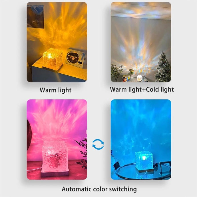 Crystal Projector Table Lamp – Desk Sunset Night Light – The Feelz