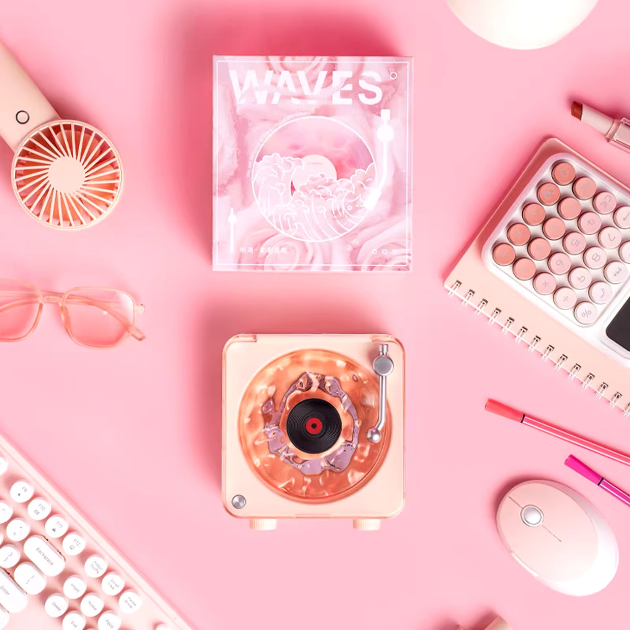 Vintage Wave Vinyl Record Player - Speaker & Night Light – The Feelz