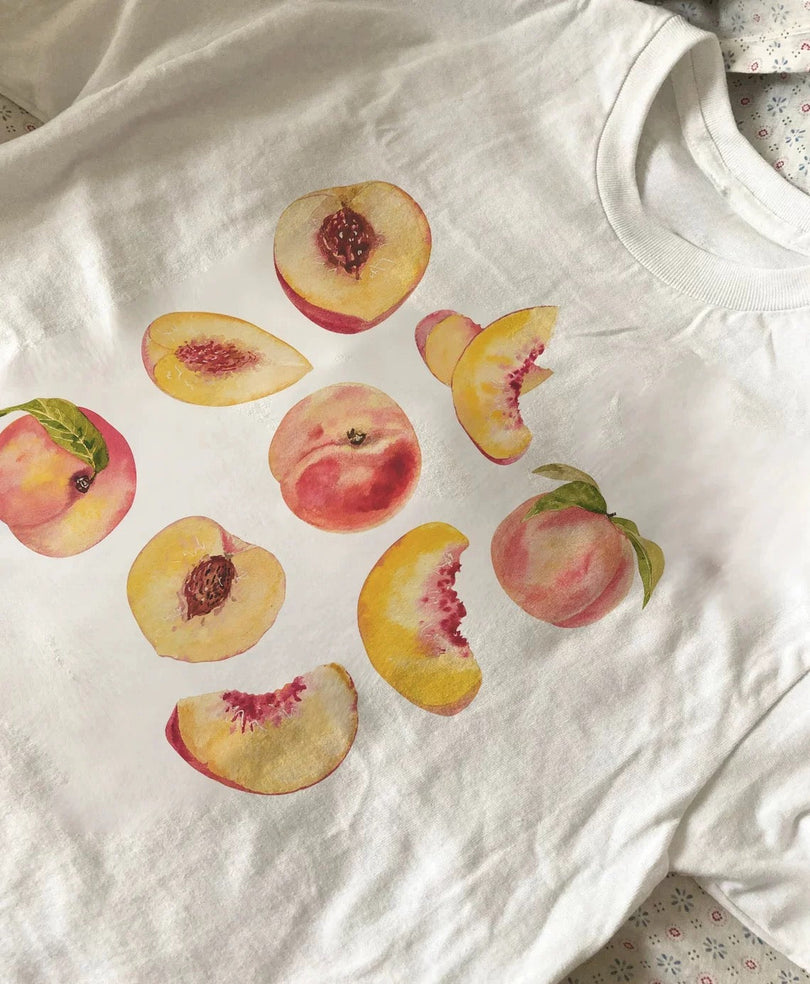 Vintage Peaches T-Shirt - Y2K Graphic Tee for Casual Summer – The Feelz