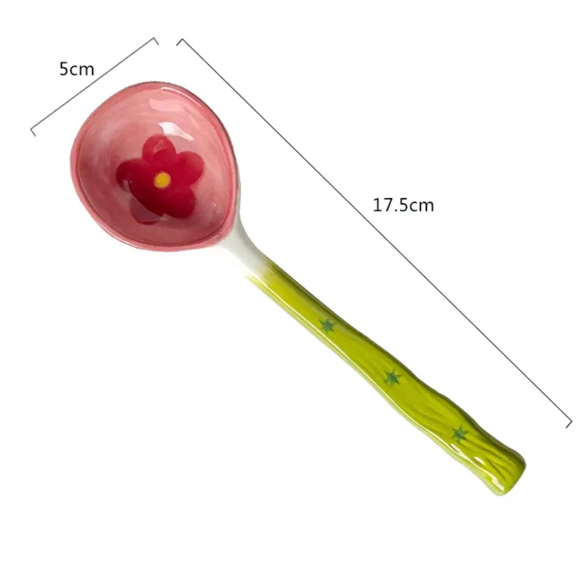 Kawaii Ceramic Flower Spoon - Korean Dessert Spoon – The Feelz